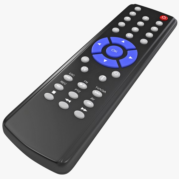 philips tv remote 3d model