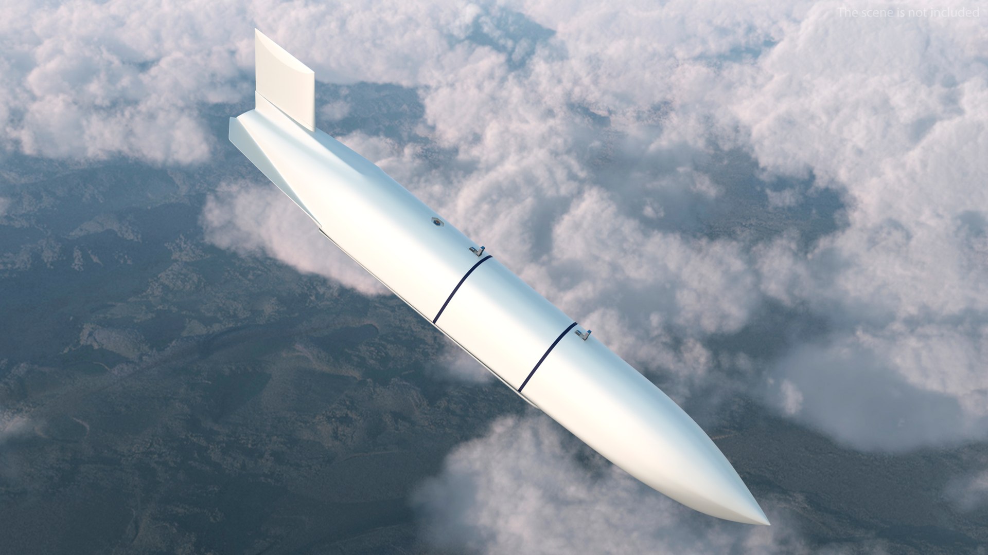 Air-Launched Cruise Missile Rigged Model - TurboSquid 2190581