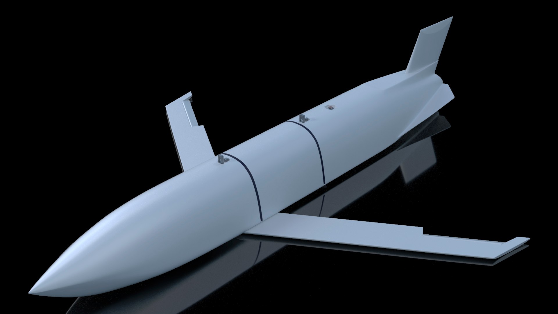 Air-Launched Cruise Missile Rigged Model - TurboSquid 2190581