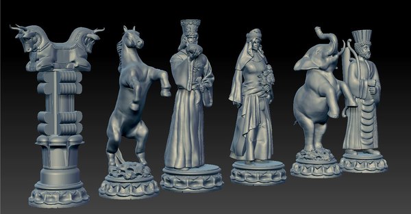 Chessmen 3D Models for Download | TurboSquid