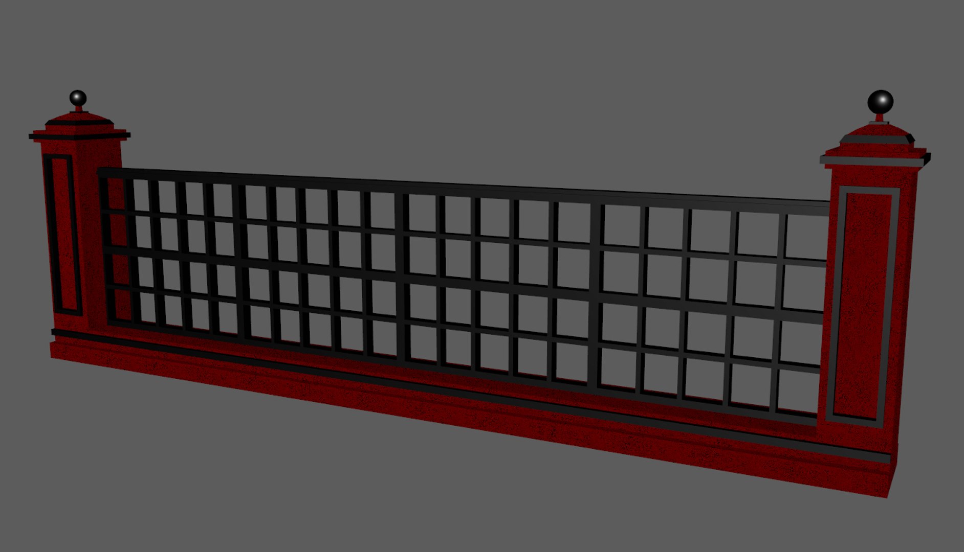 Fence Structure 3D Model - TurboSquid 1249107