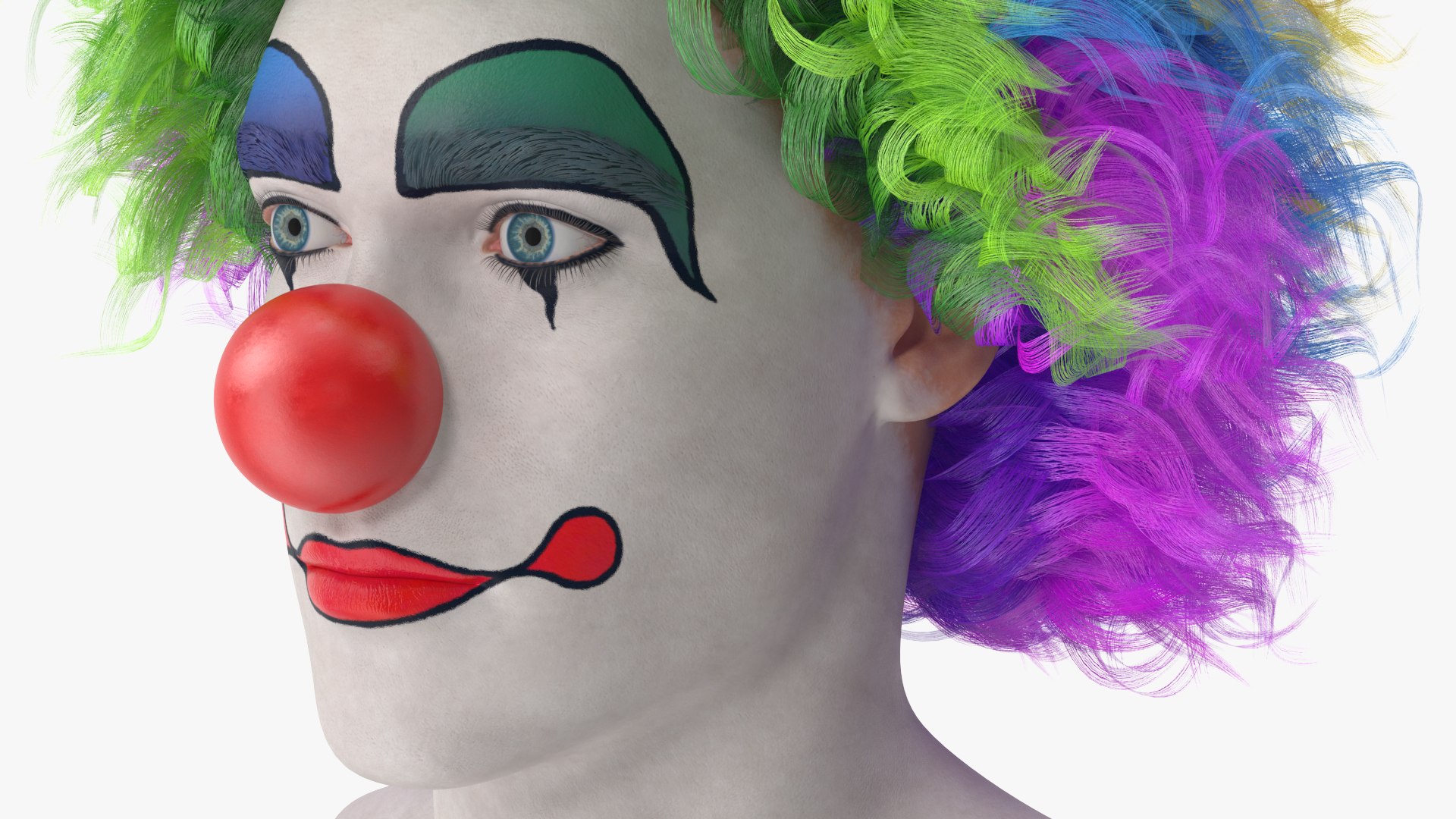 3D Clown Head v 4 - TurboSquid 1906504
