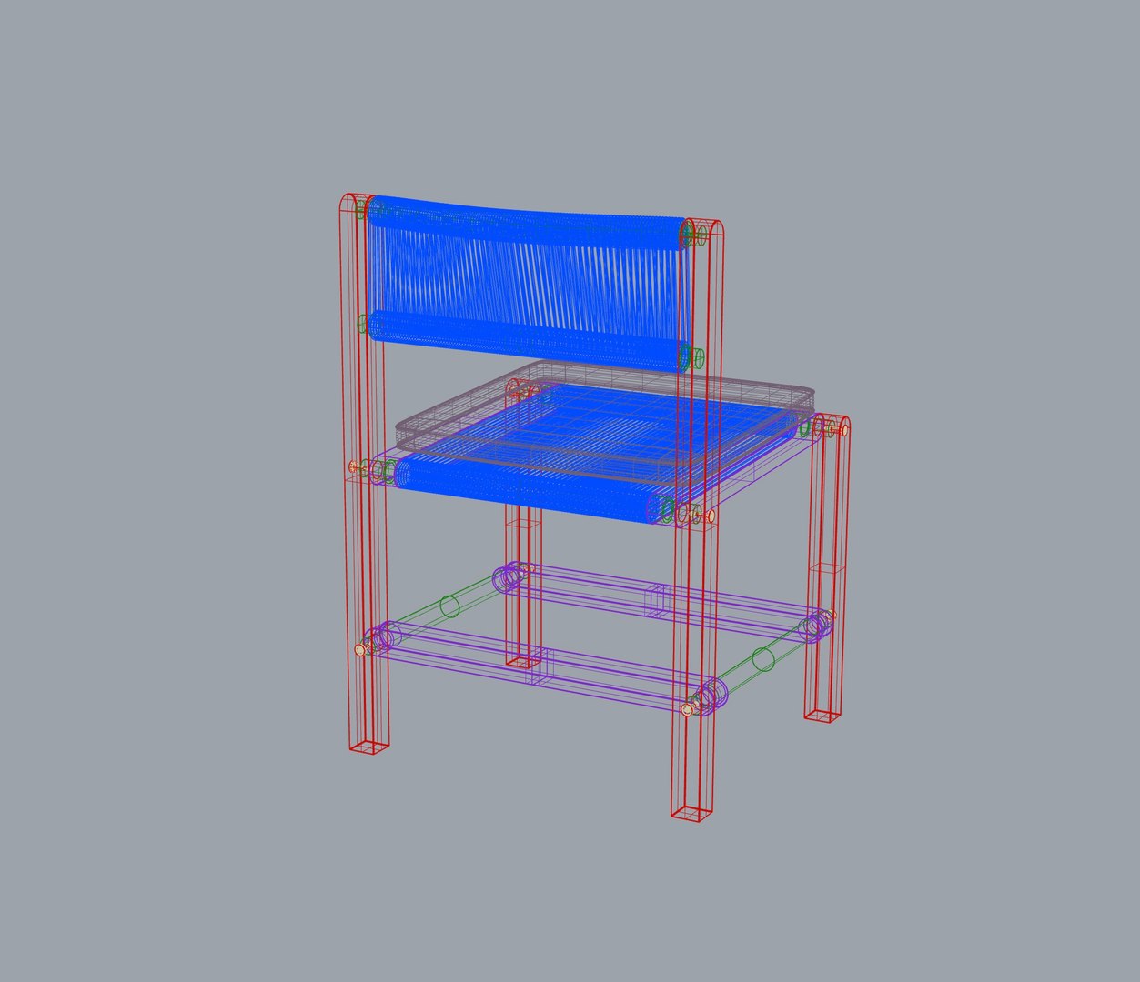 Collapse Dining Chair 3D - TurboSquid 2166609