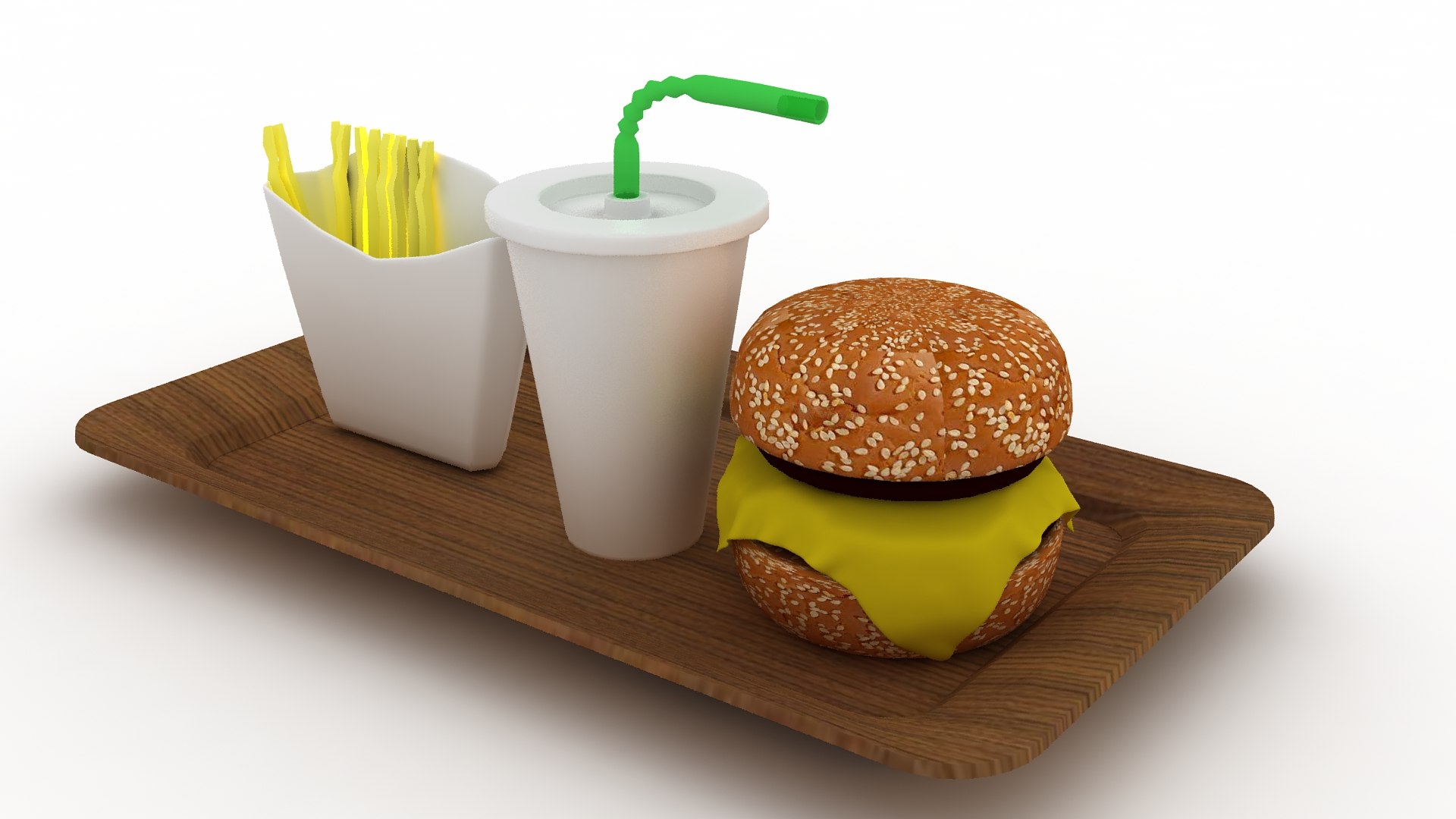 3D Burger Pack Model - TurboSquid 1921140