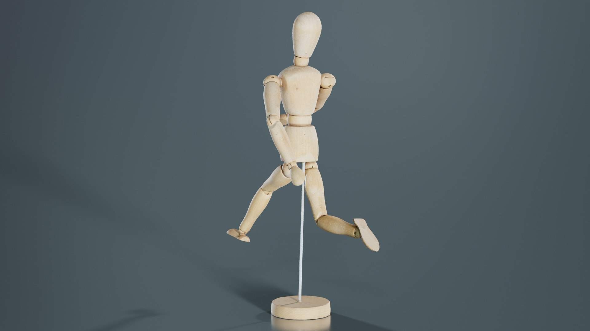 3D Wooden Mannequin Pose 06 Remastered - TurboSquid 2363580