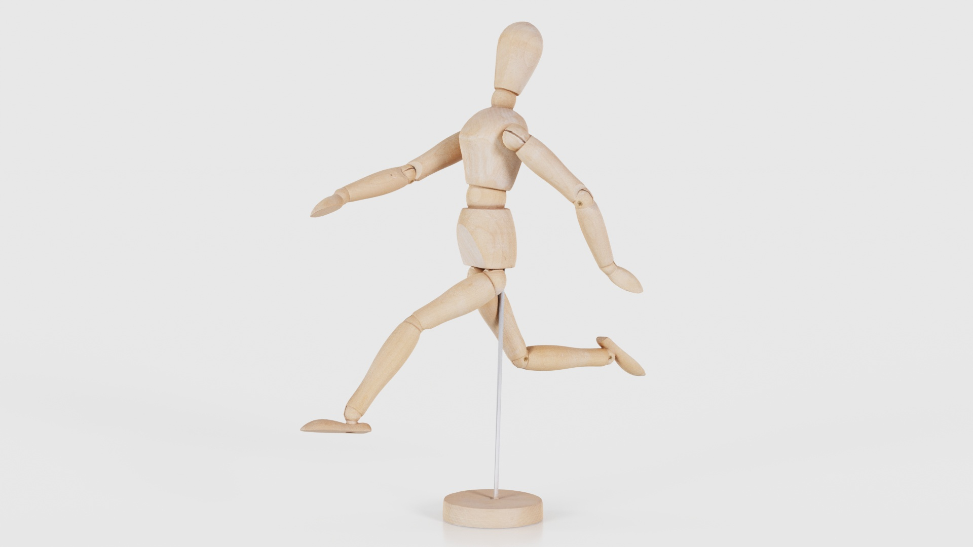 3D Wooden Mannequin Pose 06 Remastered - TurboSquid 2363580