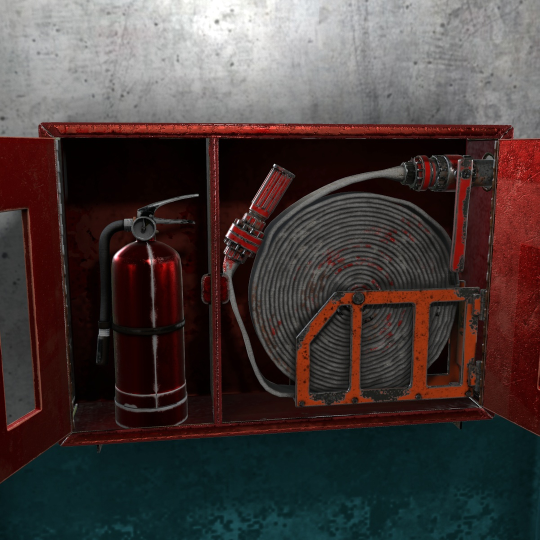 Extinguisher Box 3d Model