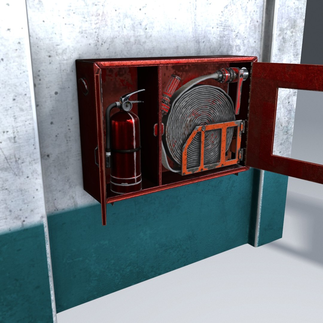 Extinguisher Box 3d Model
