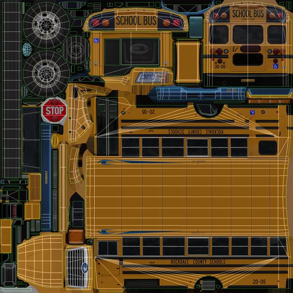 Blue bird vision 3D model - TurboSquid 1433485