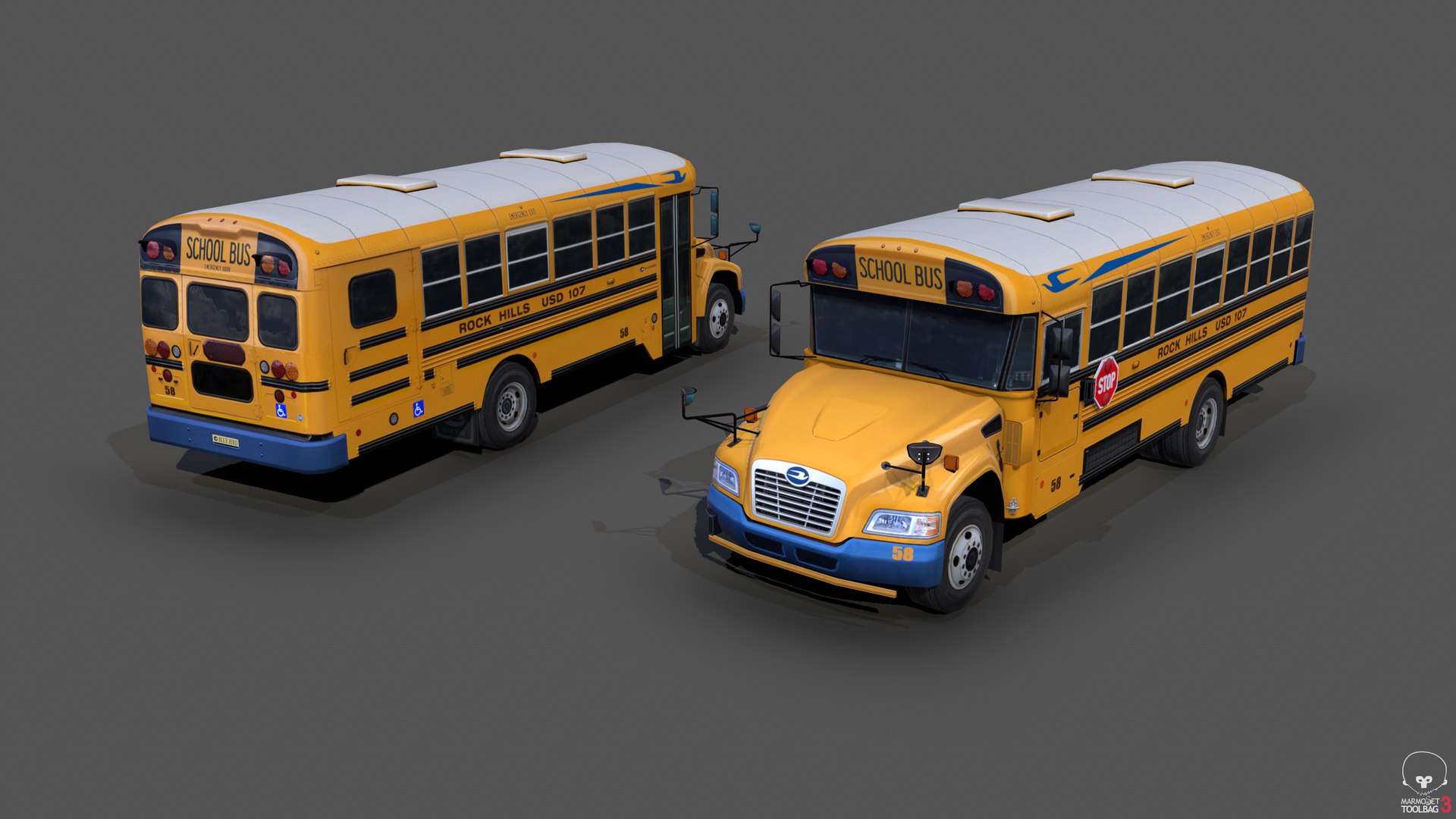 Blue bird vision 3D model - TurboSquid 1433485