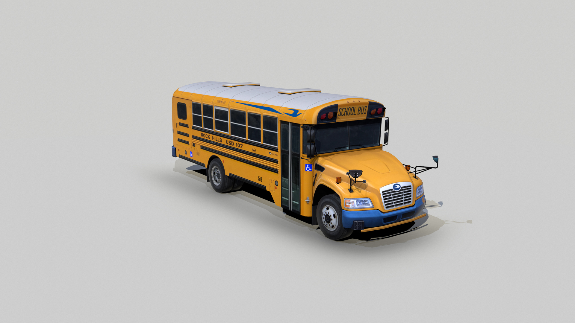 Blue Bird Vision 3D Model - TurboSquid 1433485