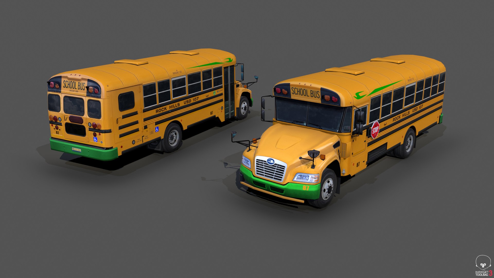 Blue bird vision 3D model - TurboSquid 1433485