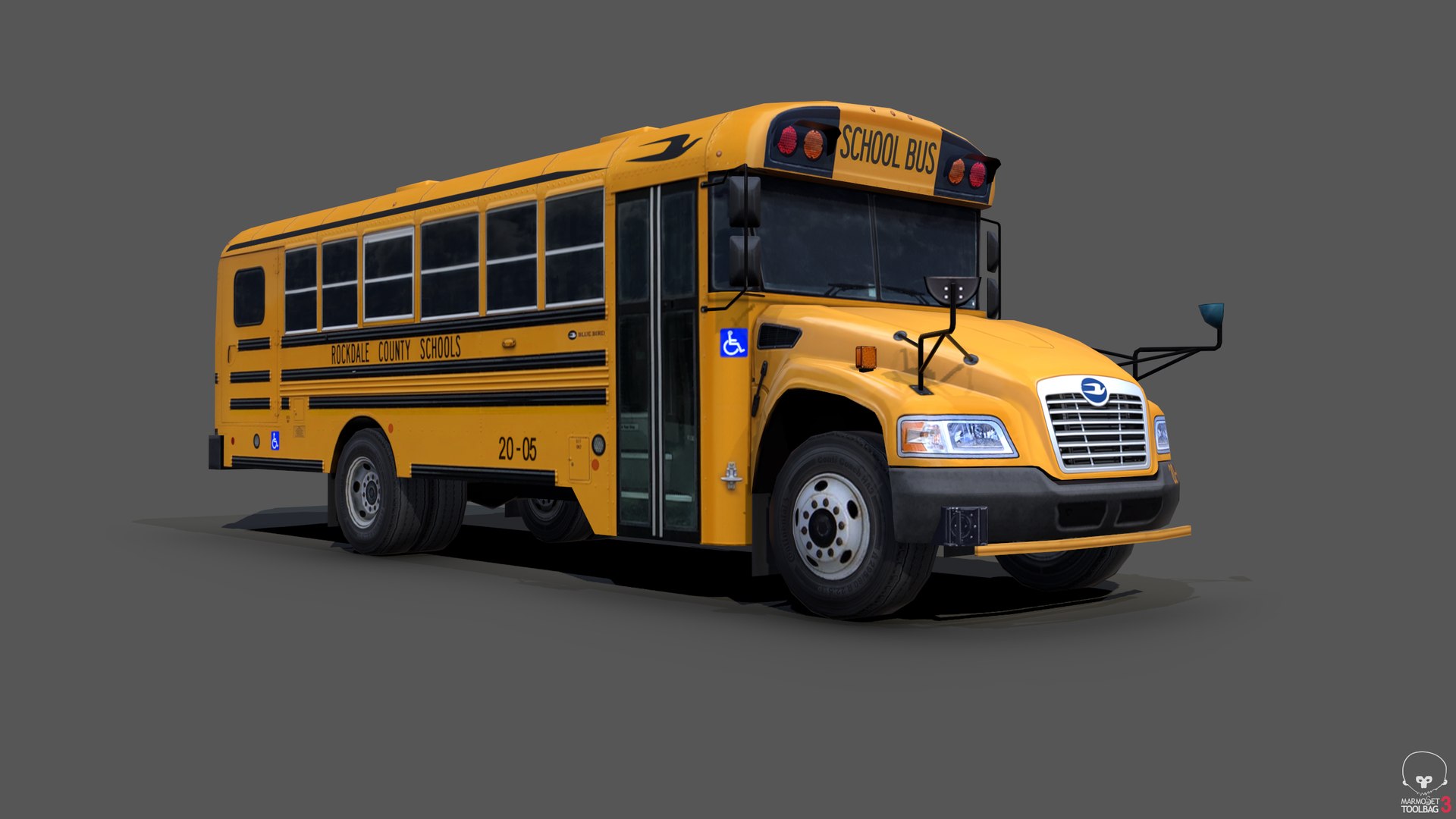 Blue Bird Vision 3D Model - TurboSquid 1433485