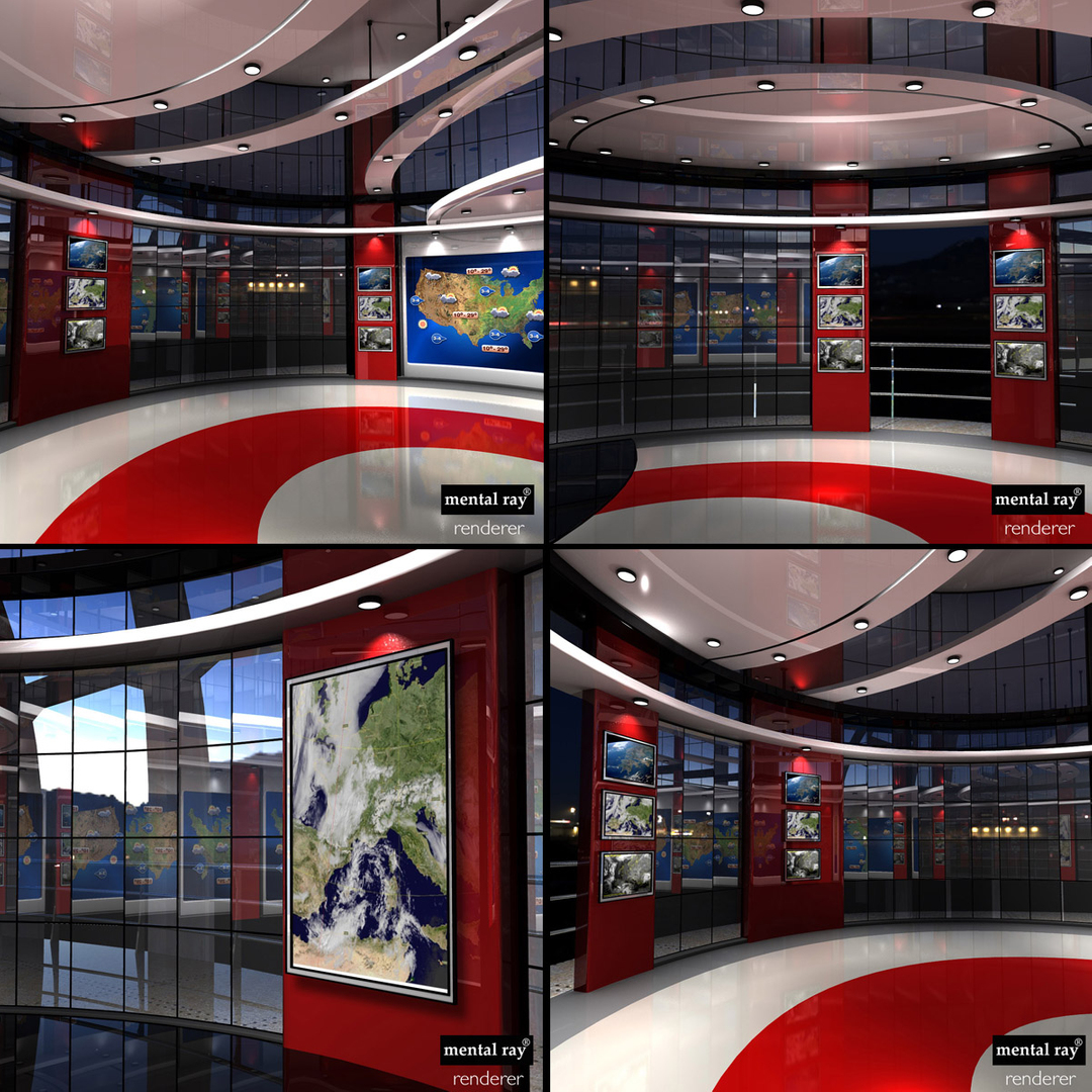 virtual set weather studio 3d max