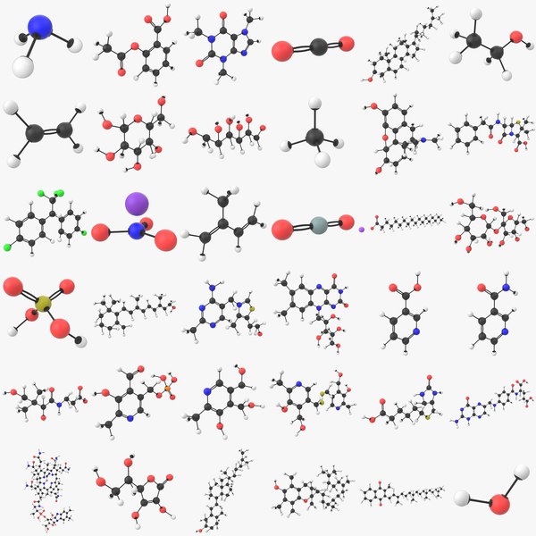 Collection Molecule 3D Models for Download | TurboSquid