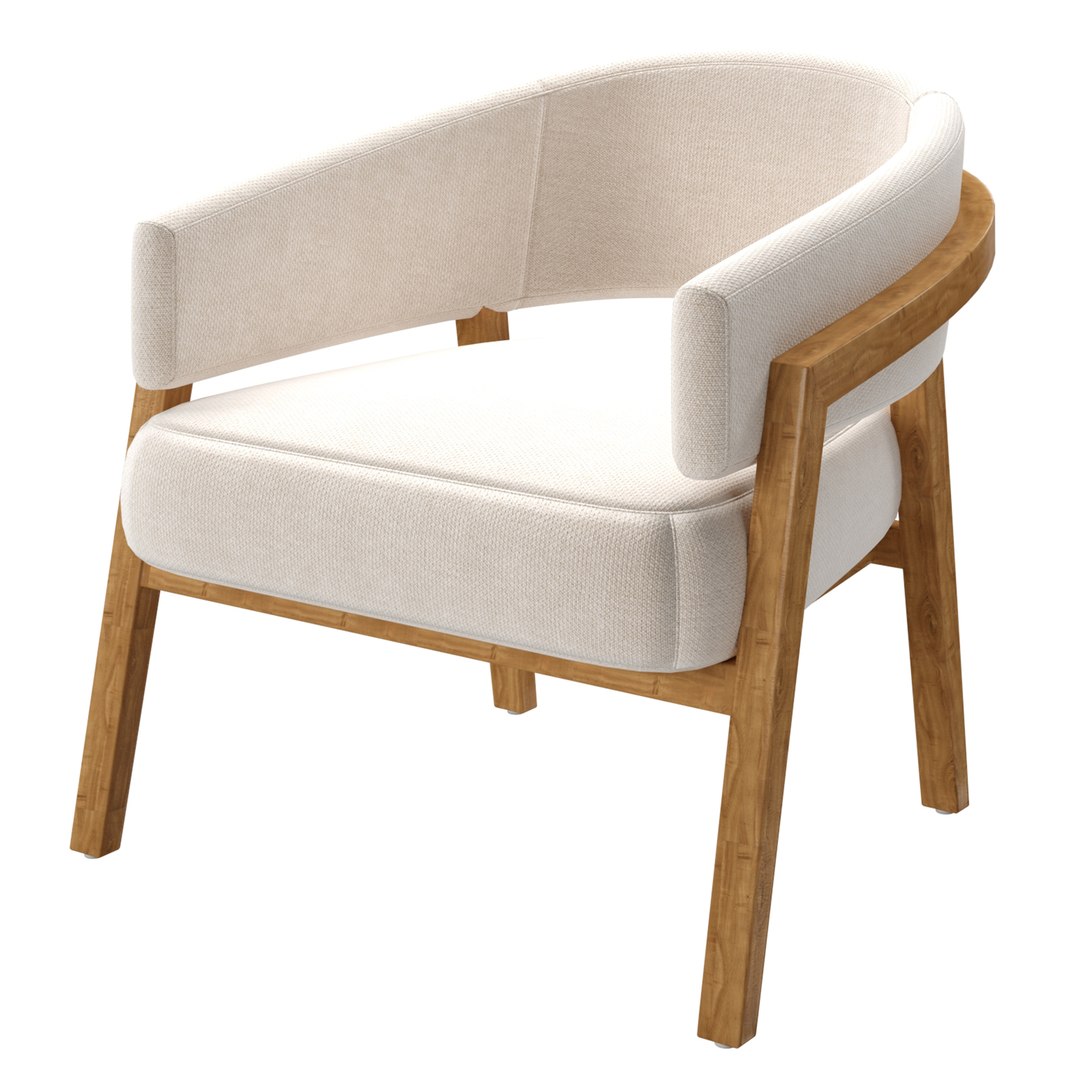 Four Hands Townsend Dexter Chair Gibson White 224908-003 3D Model ...