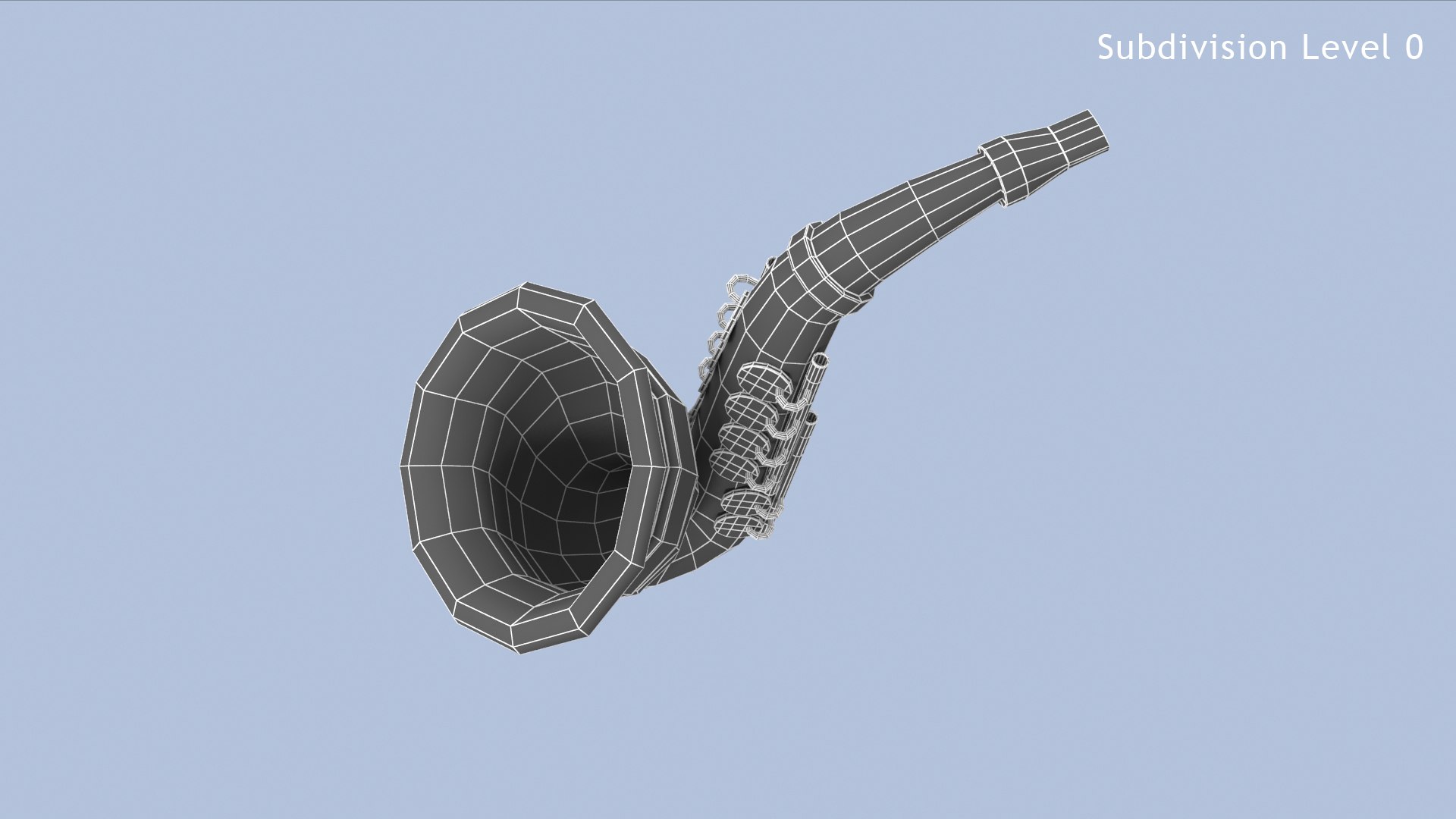 Saxophone Cartoon Style Model - TurboSquid 2101300