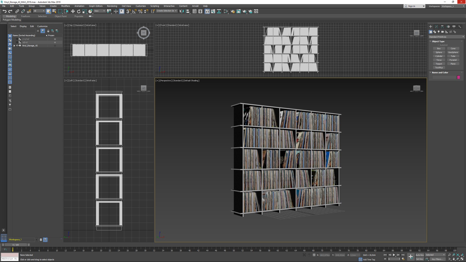 3D Model Vinyl Storage No-42 - TurboSquid 1901063