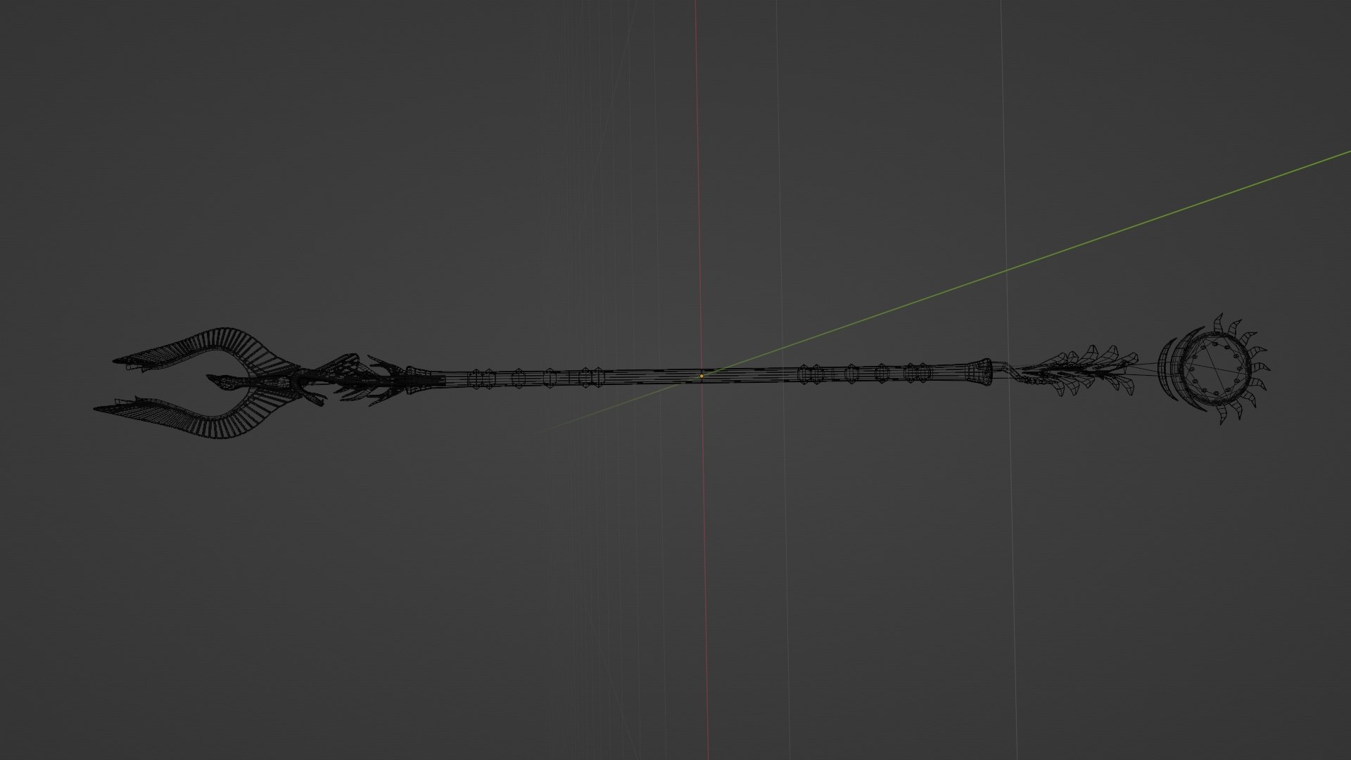 3D Immortal Phoenix Staff Weapon - TurboSquid 1963805