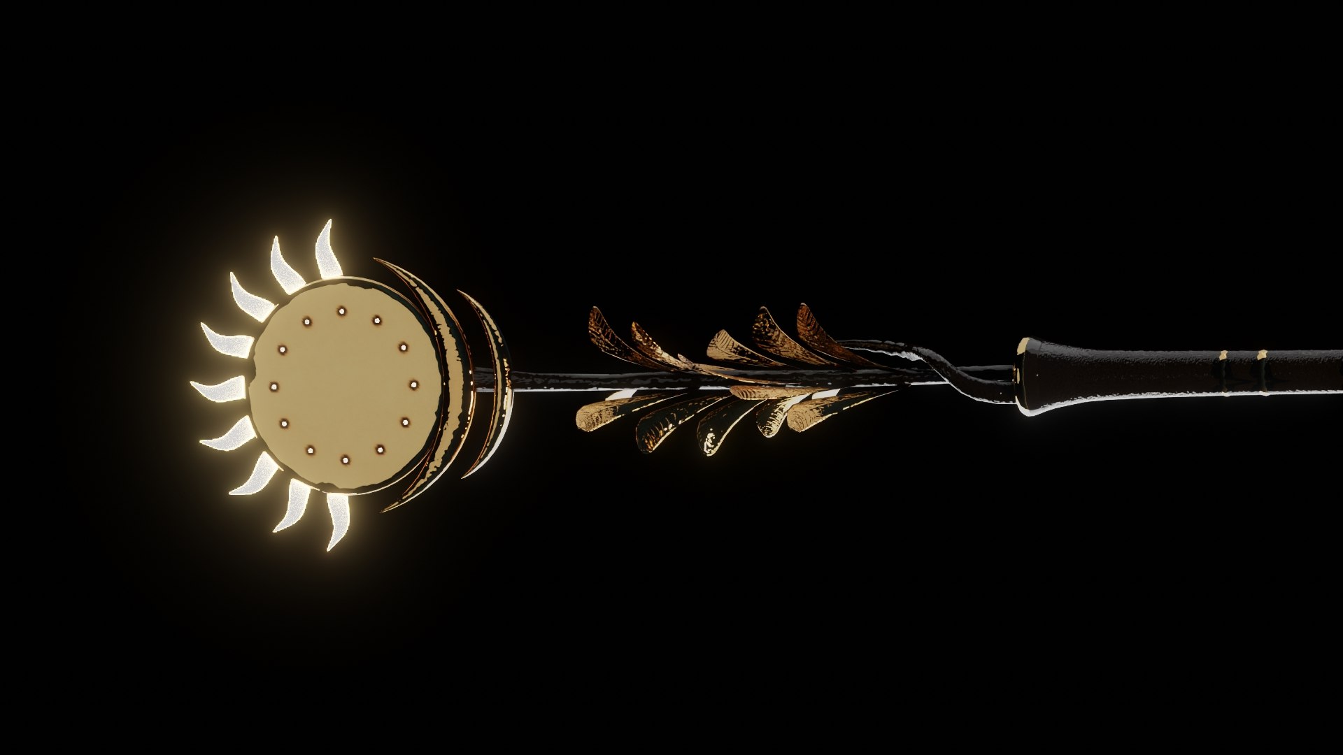 3D Immortal Phoenix Staff Weapon - TurboSquid 1963805