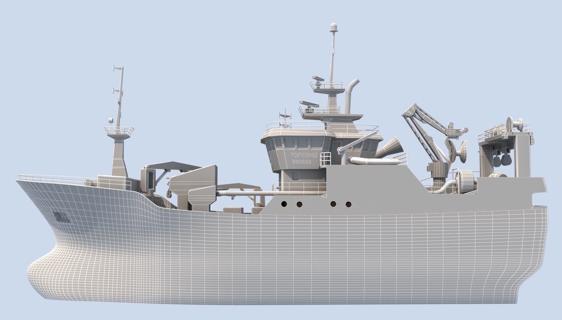 3D Fishing Trawler - TurboSquid 1470912
