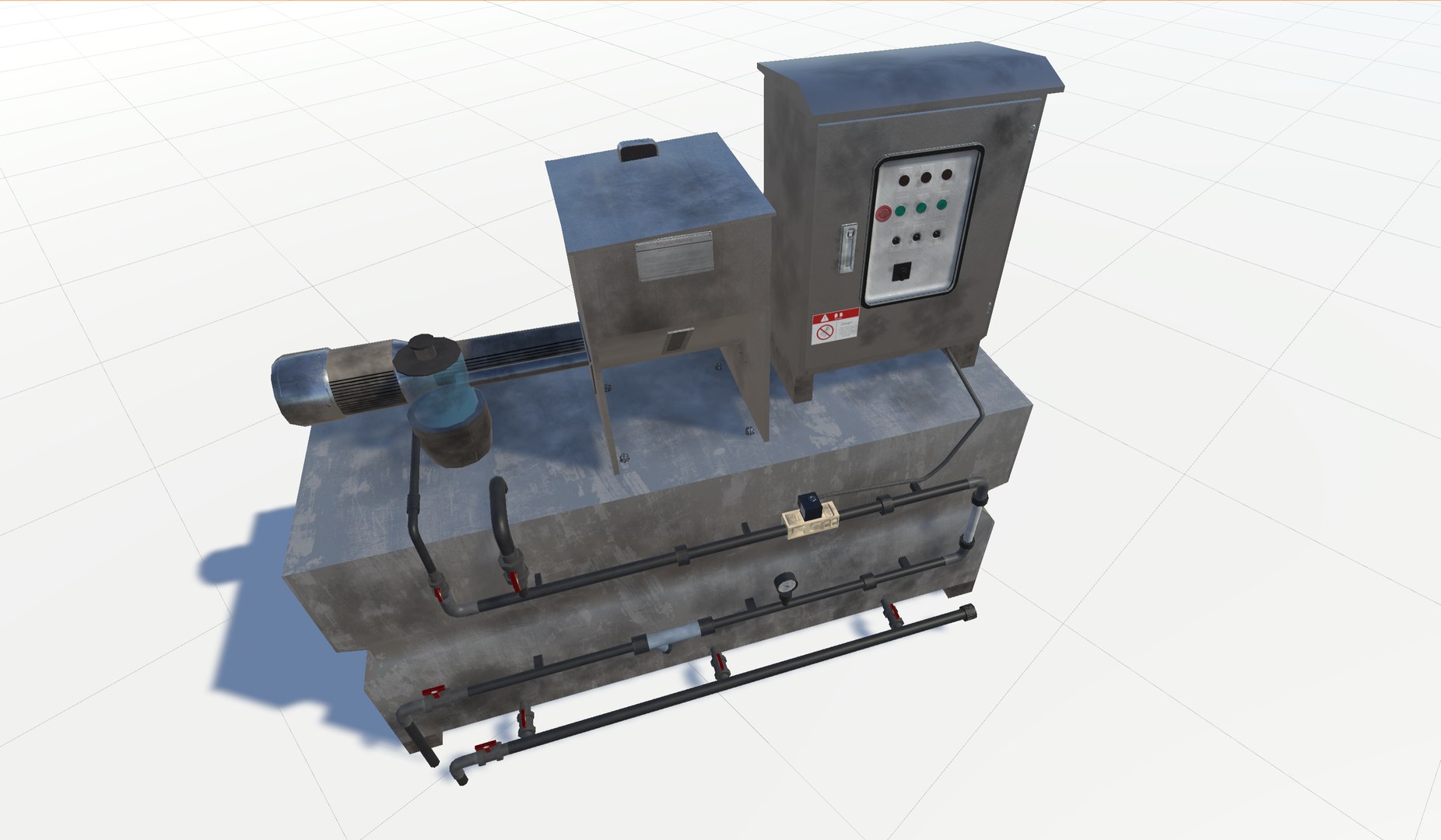 3D Model Polymer Preparation Unit Dosing Machine - TurboSquid 2082379