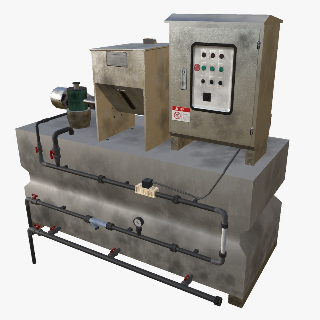 3D model Polymer Preparation Unit Dosing Machine - TurboSquid 2082379