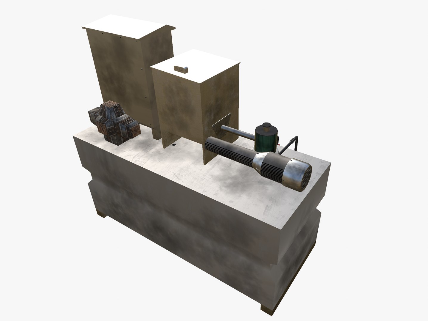 3D Model Polymer Preparation Unit Dosing Machine - TurboSquid 2082379