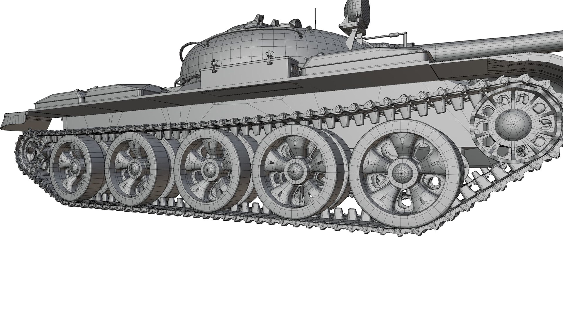 T-62 soviet main battle tank 3D model T62 3D model - TurboSquid 2146305