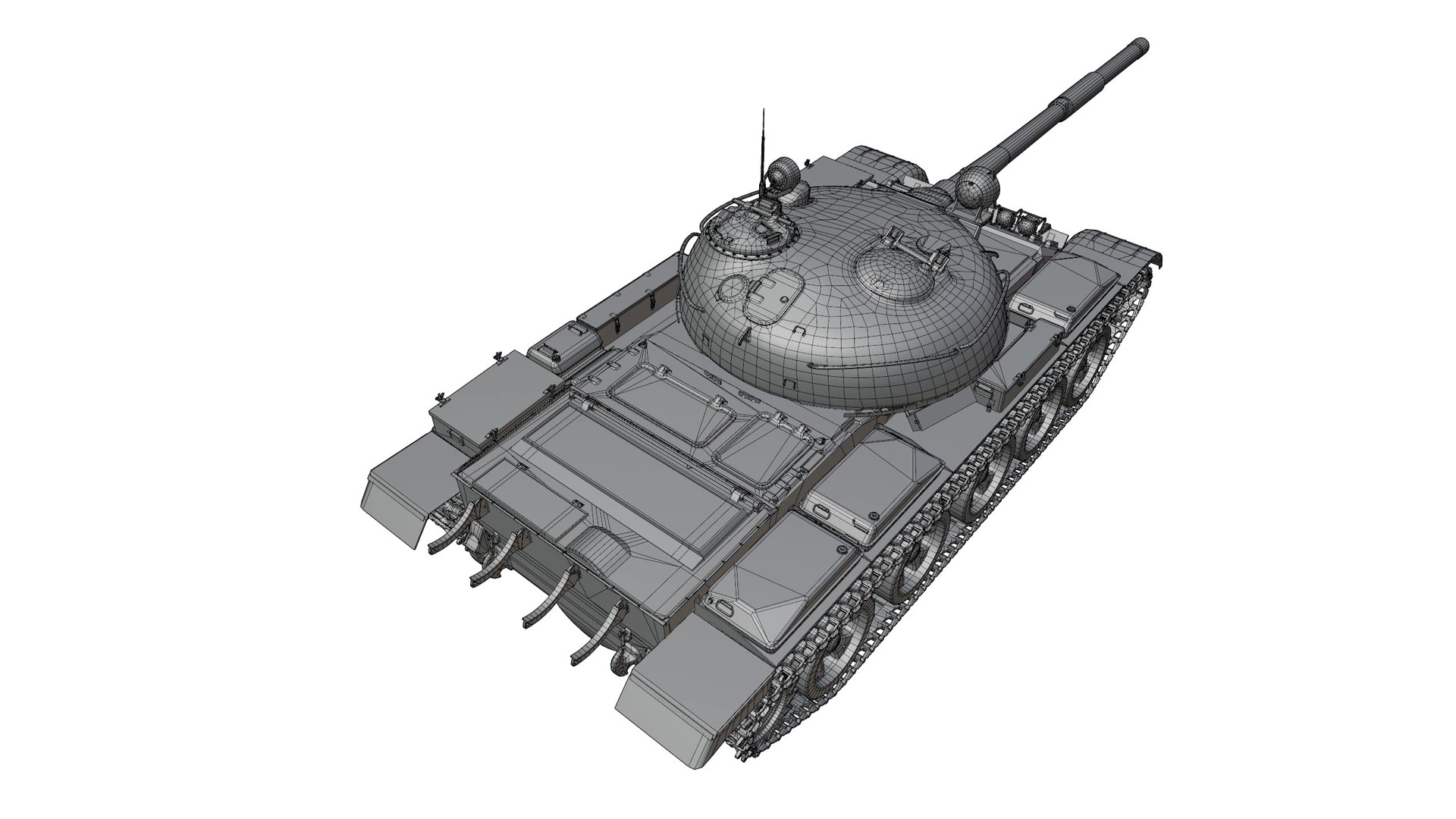 T-62 soviet main battle tank 3D model T62 3D model - TurboSquid 2146305
