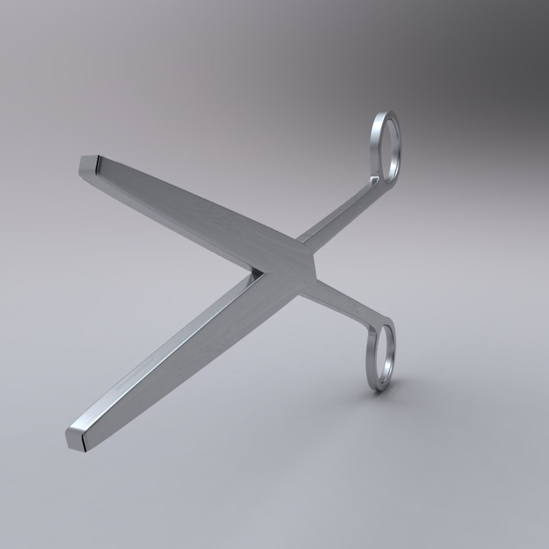 3d model medical scissor