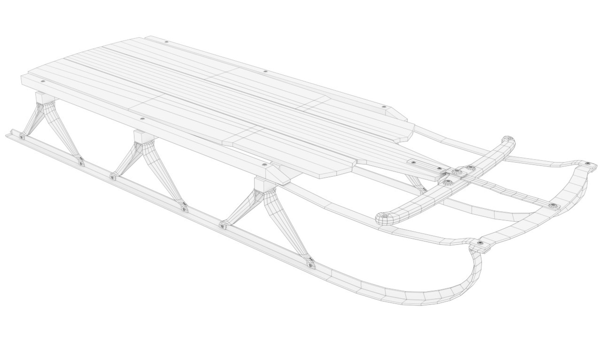 Sled 1 3D - TurboSquid 1224313