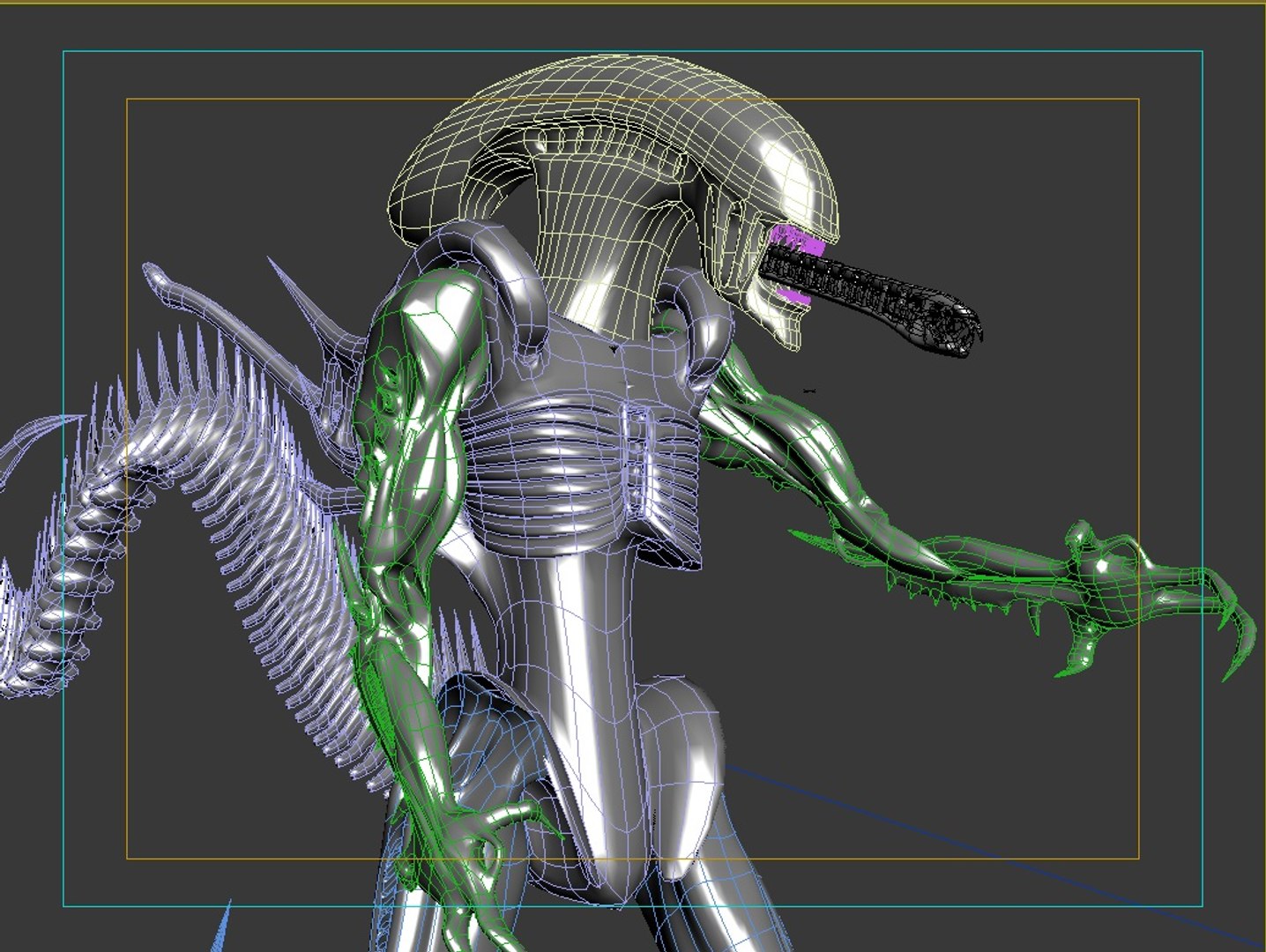 Gigers Alien 3d Model
