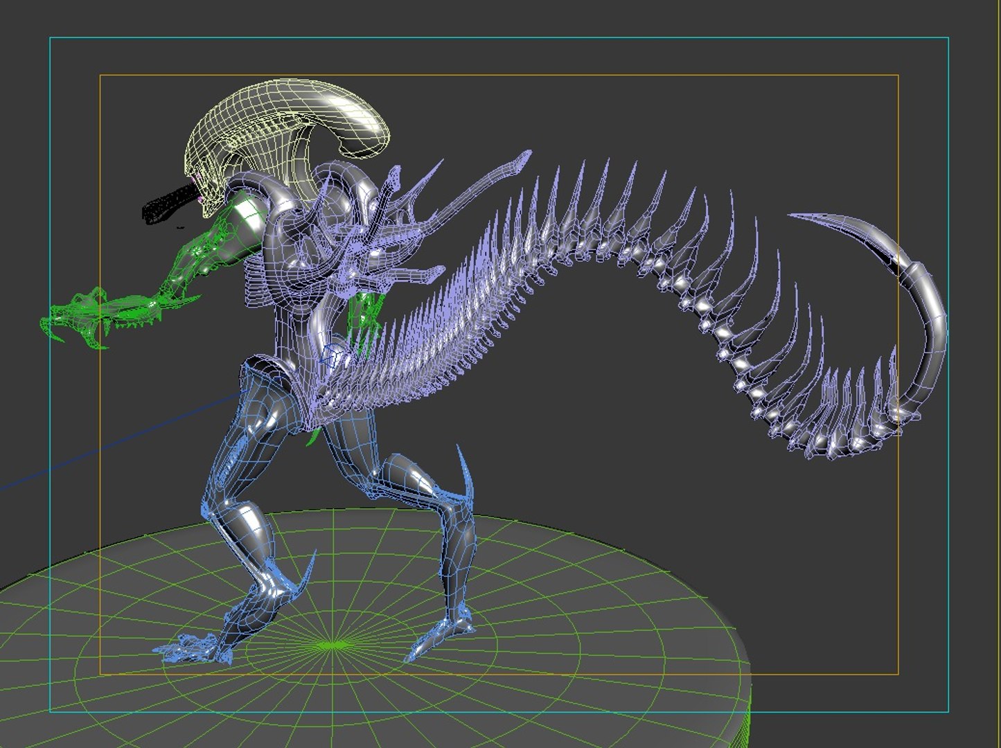 Gigers Alien 3d Model