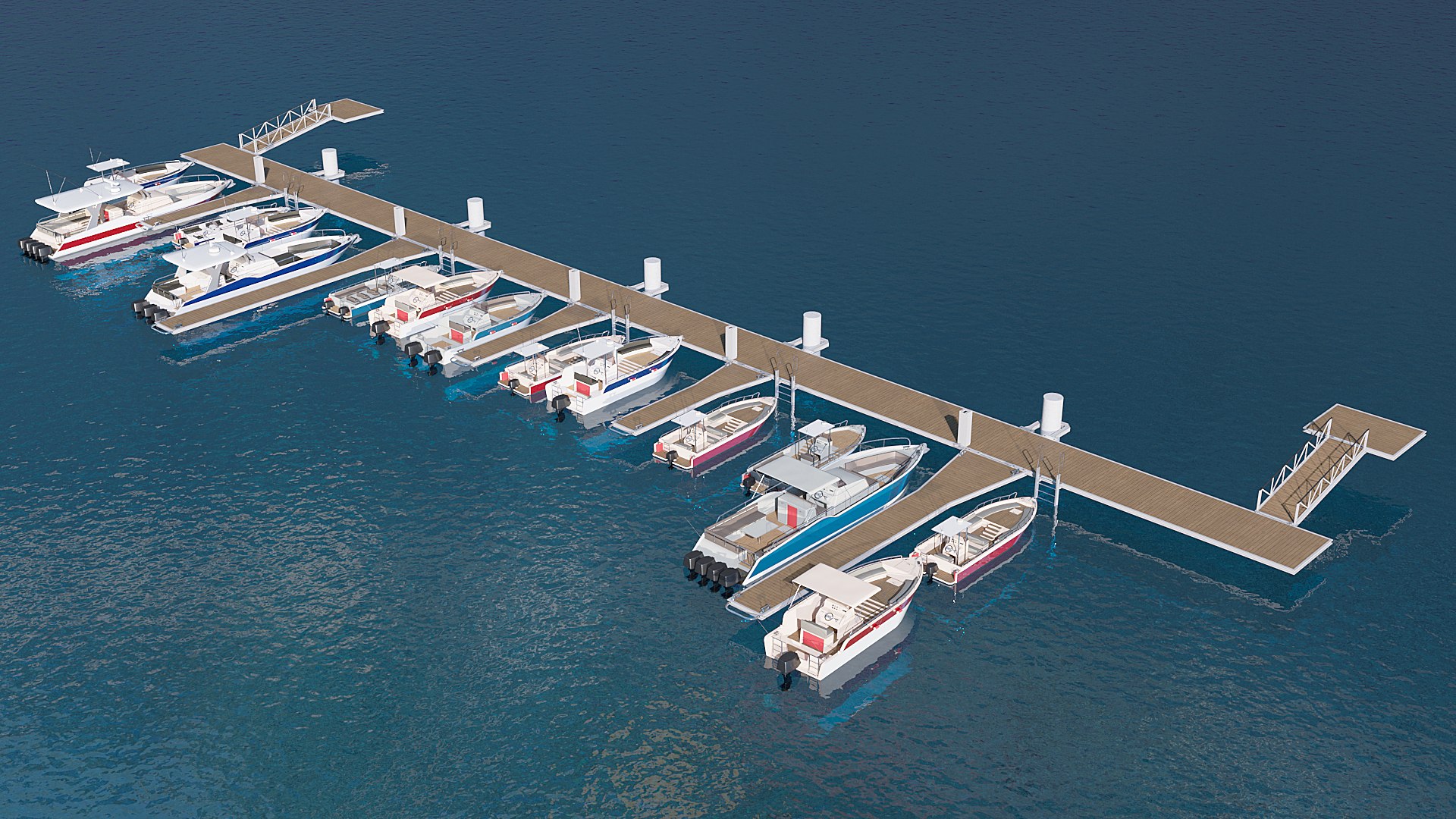 Marina For Boats 3D Model - TurboSquid 1823325