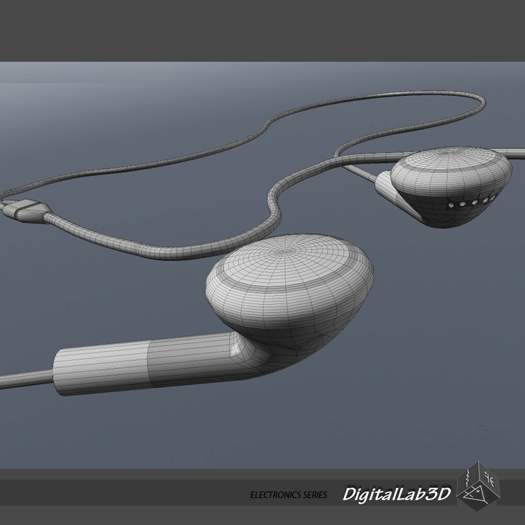 Headphones Ears Earphones 3d Model