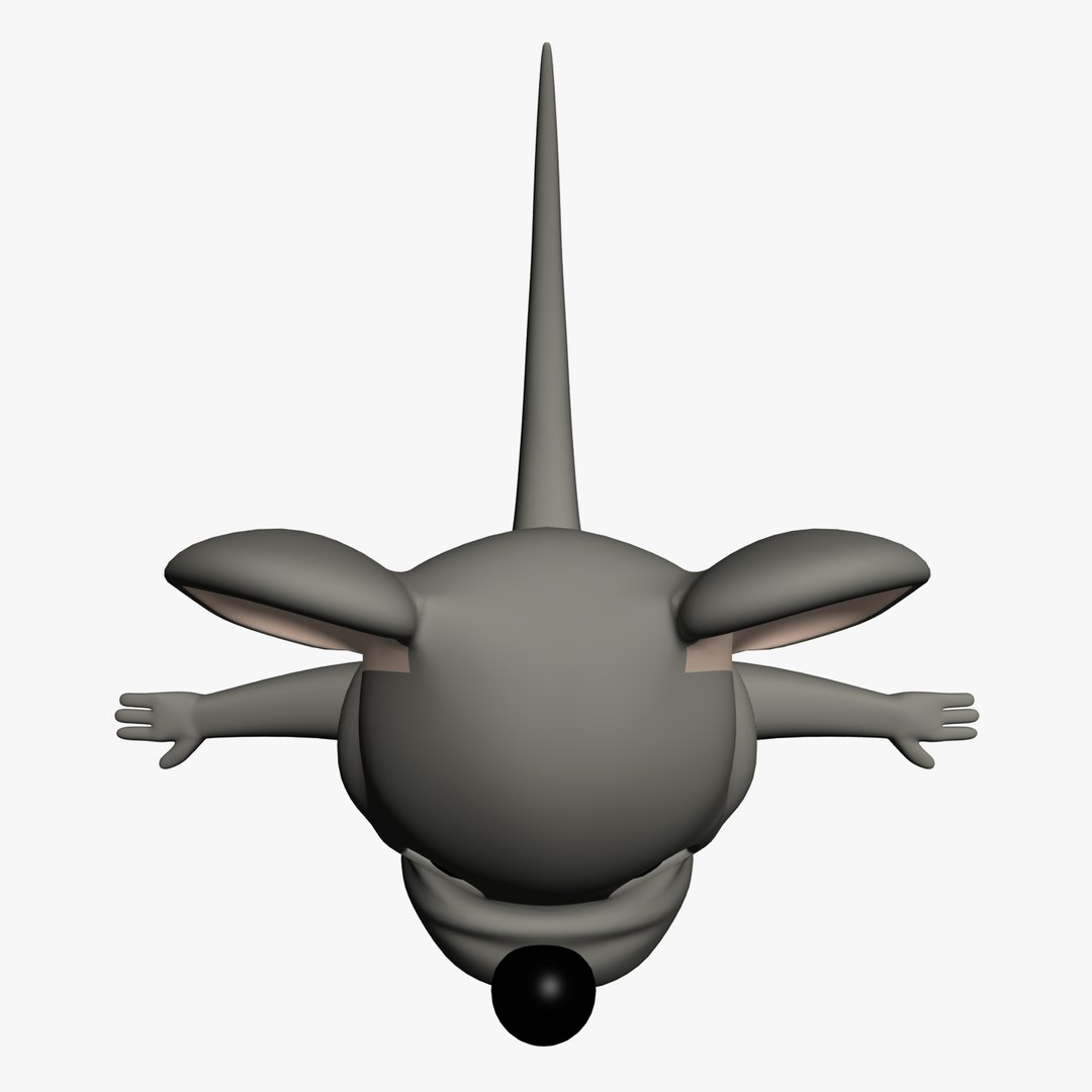 Cartoon Mouse 3d Model