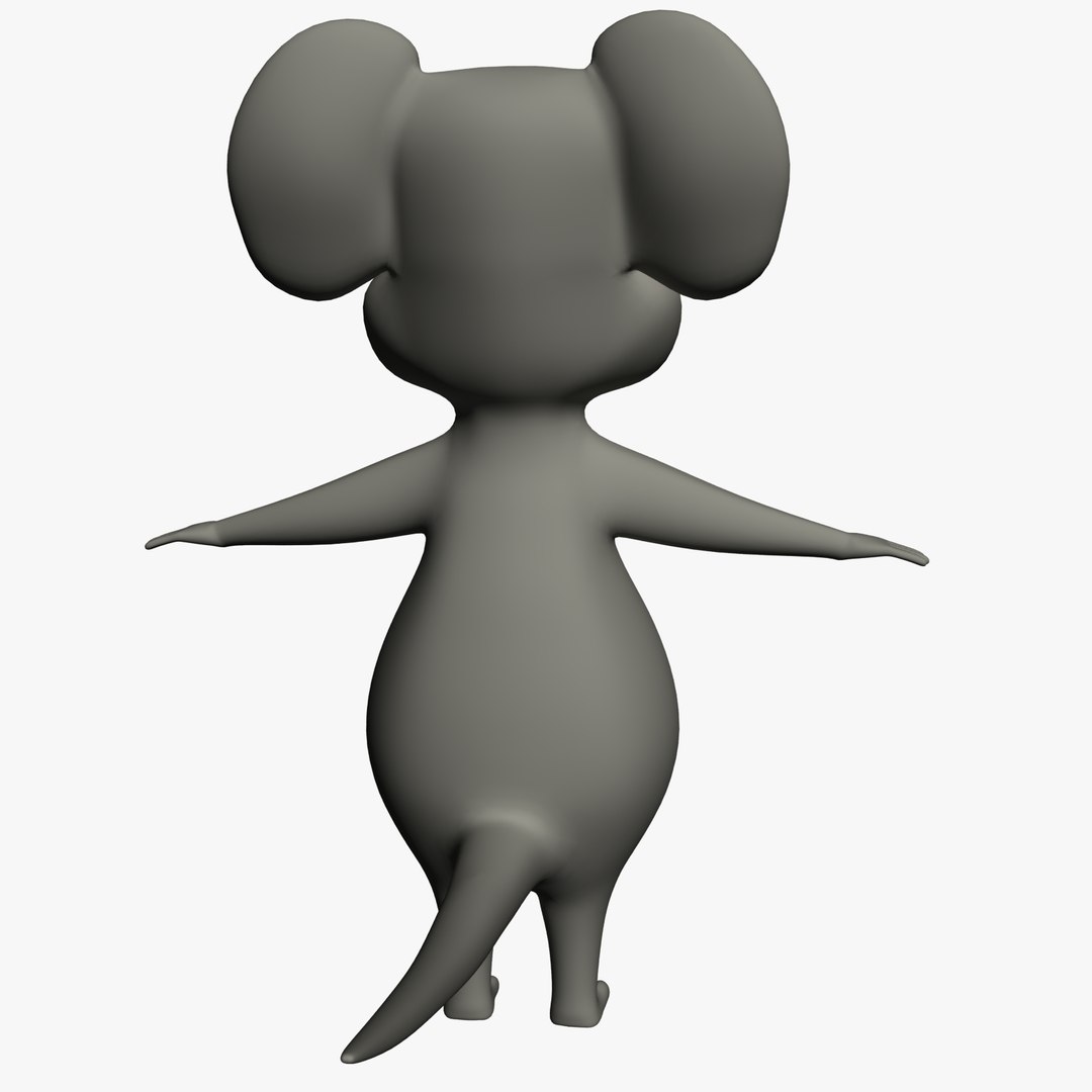 Cartoon Mouse 3d Model