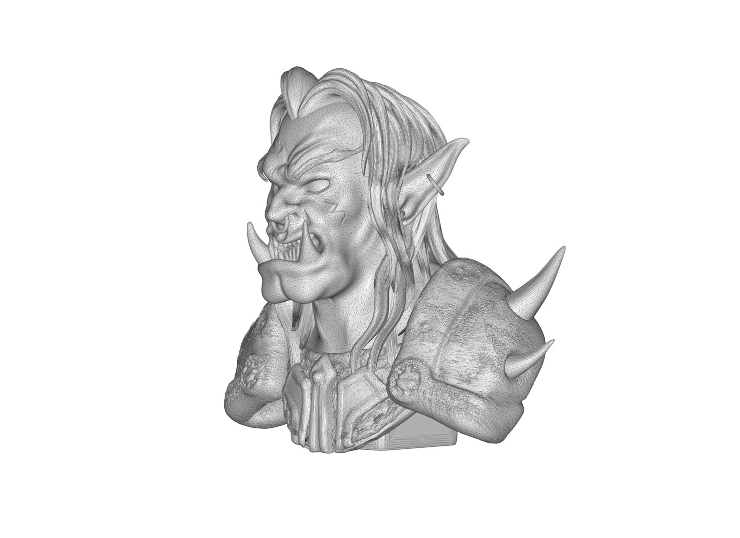 3D Model Orc Bust - TurboSquid 2181048