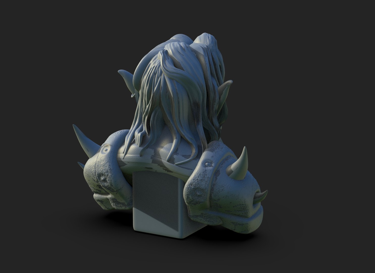 3D Model Orc Bust - TurboSquid 2181048