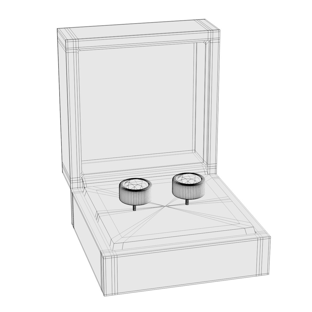 3d Model Earrings Box