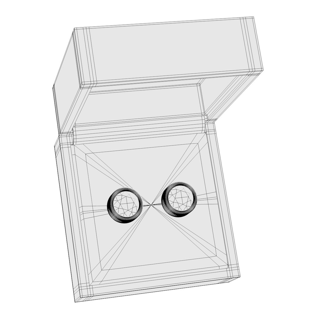3d Model Earrings Box