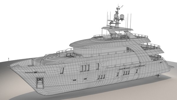 modelo 3d Ocean Alexander 120 Yacht - TurboSquid 1447844
