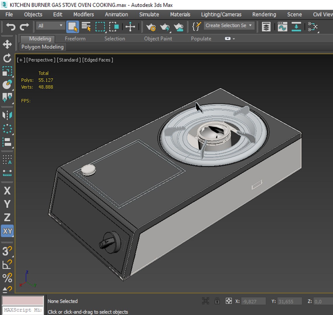 KITCHEN BURNER GAS STOVE OVEN COOKING 3D Model - TurboSquid 1774992