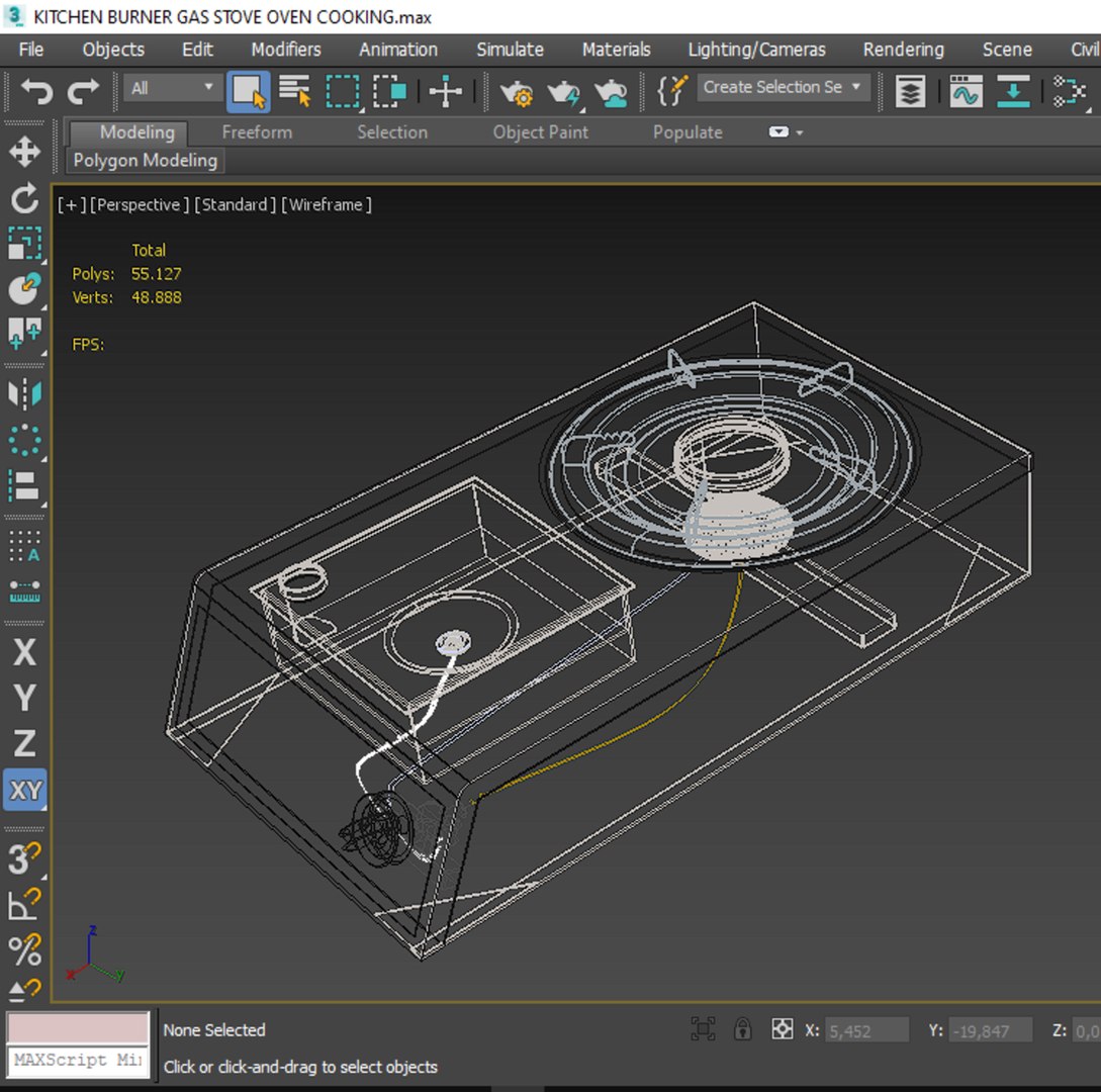 KITCHEN BURNER GAS STOVE OVEN COOKING 3D Model - TurboSquid 1774992