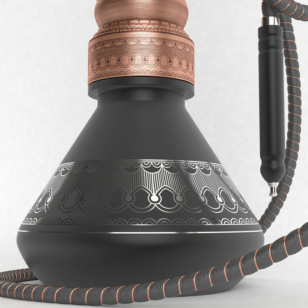 3d model shisha hookah b