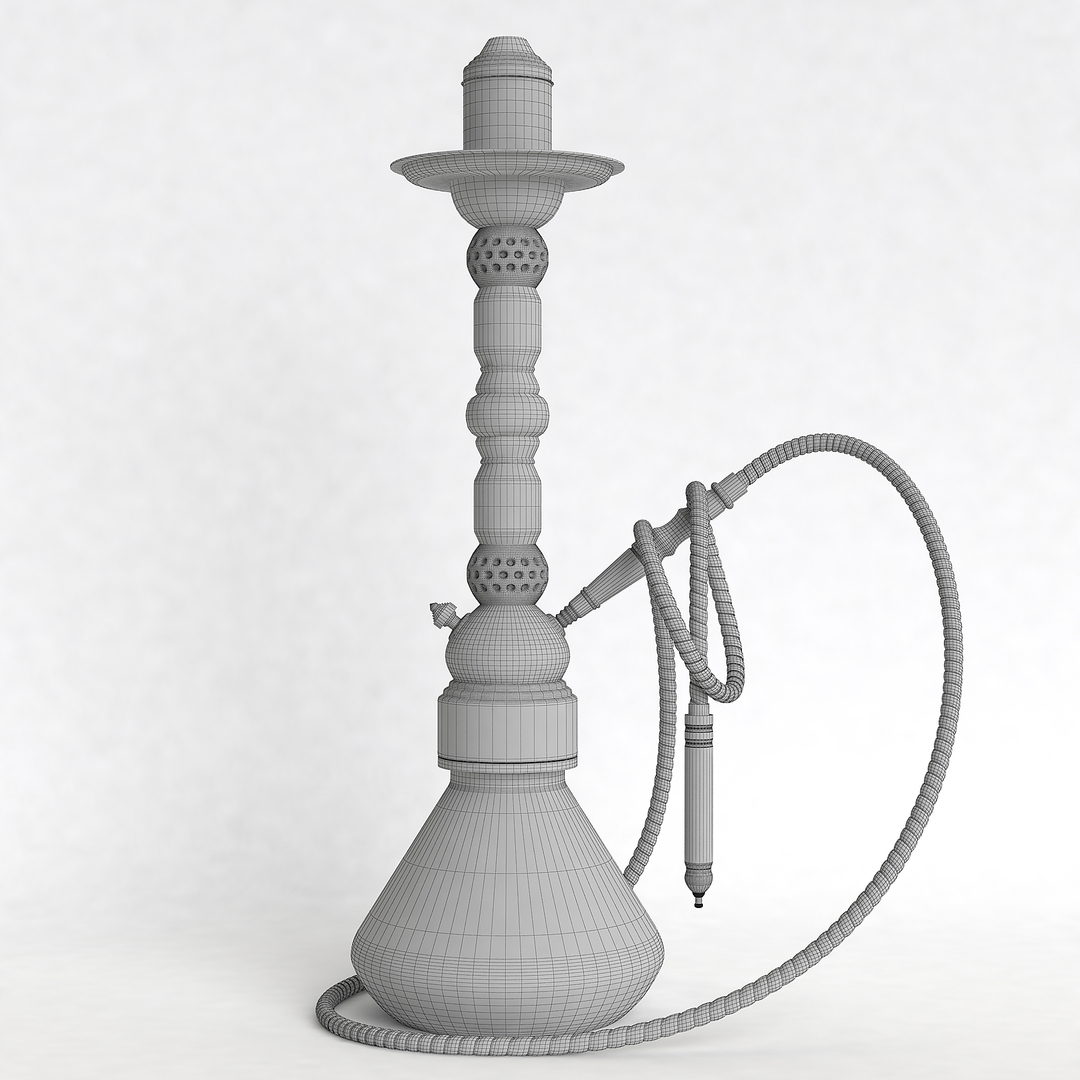 3d model shisha hookah b