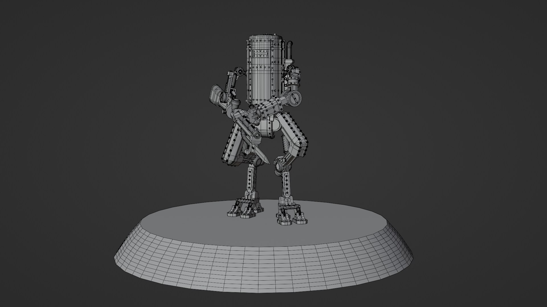Iron Harvest PZM-7 Smialy Mech 3D - TurboSquid 2294516