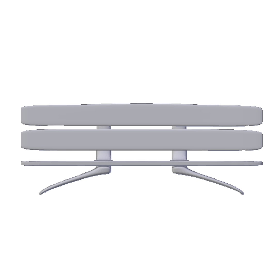 3d futuristic bench model