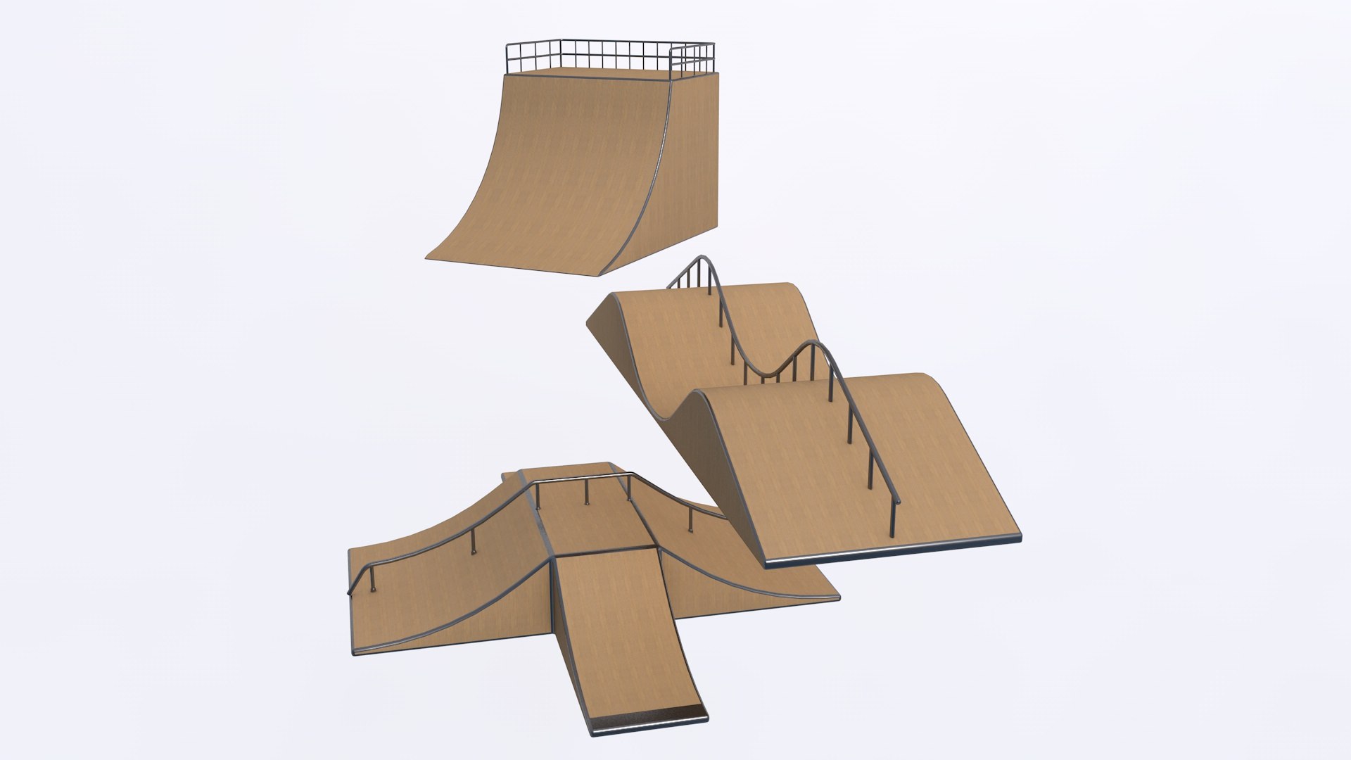 Skate Ramp 3D model - TurboSquid 1912407